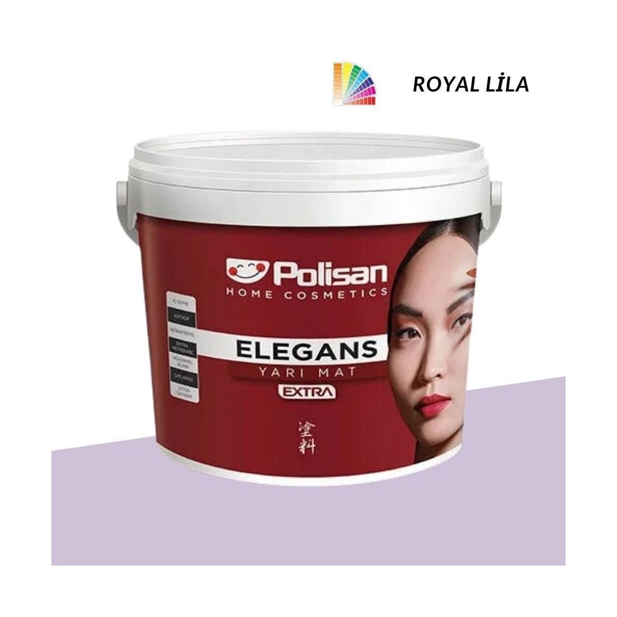 Polisan Elegans Extra Royal Lila 12.5 lt Yarı Mat İç Cephe Duvar Boyası ...