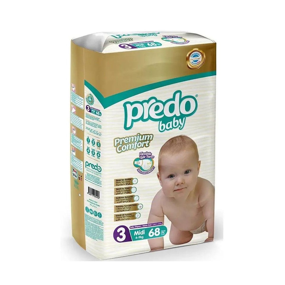 Predo Baby Premium Comfort No:3 Midi Bebek Bezi Fiyatları