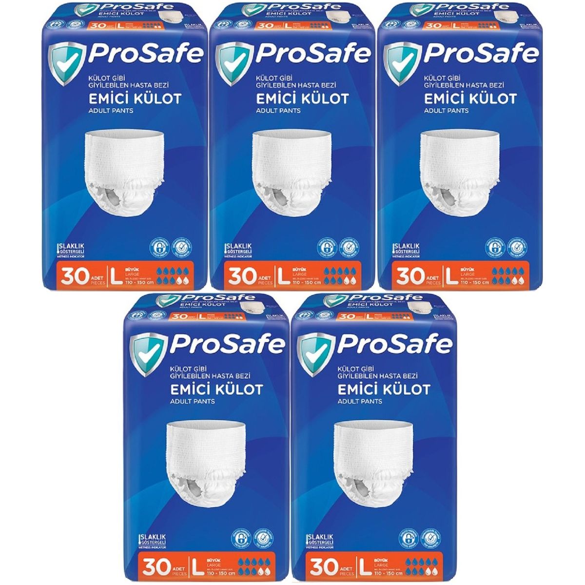 Prosafe 5 Paket 30'lu Büyük-Large Emici Külot Hasta Bezi Fiyatları
