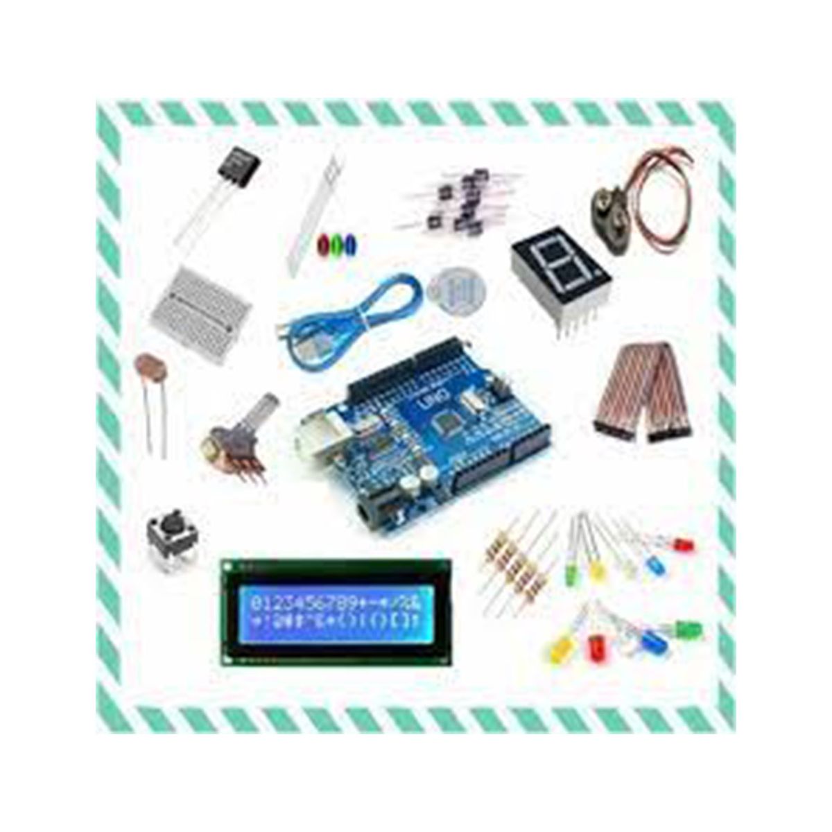 Rakun Robotik 25 Parça 130 Adet Set Arduino Uno R3 Başlangıç Seti ...