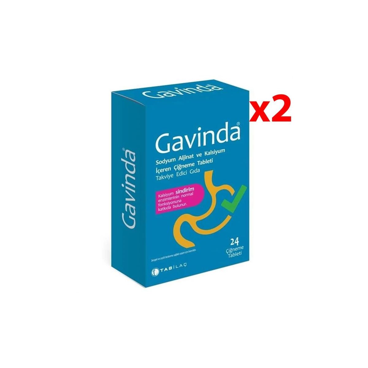 Tab İlaç Gavinda 2x24 Çiğnenebilir Tablet Fiyatları