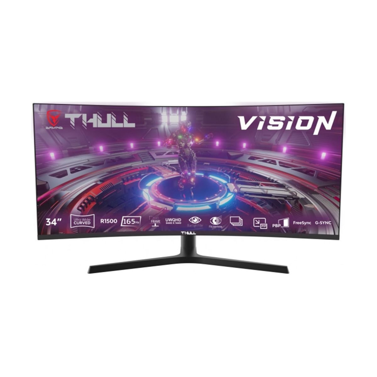 Thull Vision TG-UWQHD34C 34 inç 165Hz 1ms UFrameless 2K Curved Oyuncu ...