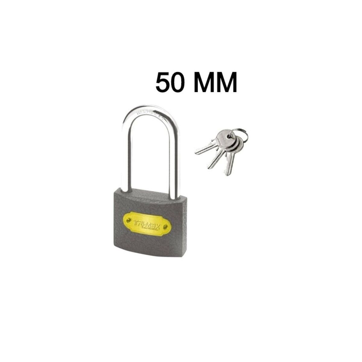 Trimax 50 mm Gri Uzun Asma Kilit Fiyatları