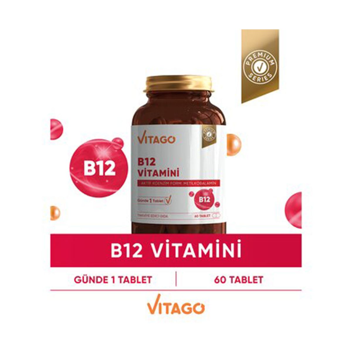 Vitago Premium Vitamin B12 500 mg 60 Tablet Fiyatları