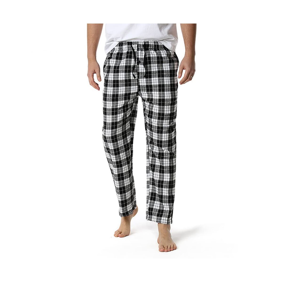 Wslcn Flanel Dokuma Gecelik Pantolon Ekose 10 Erkek Ekose Pijama Altı ...