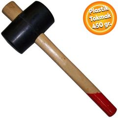 Badem10 450 gr Ahşap Saplı Plastik Tokmak Çekiç Fayans Seramik İnşaat ...