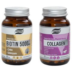 Phytodef 30 Tablet Kollajen + Vitamin C - 5000 mcg 60 Tablet Biotin ...