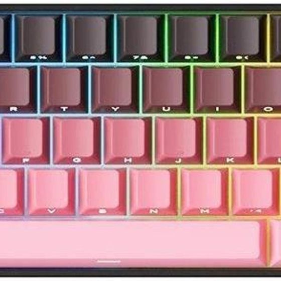 Akko Monsgeek FUN60 Max Shine-Through Black-Pink Gradient Hall Effect ...