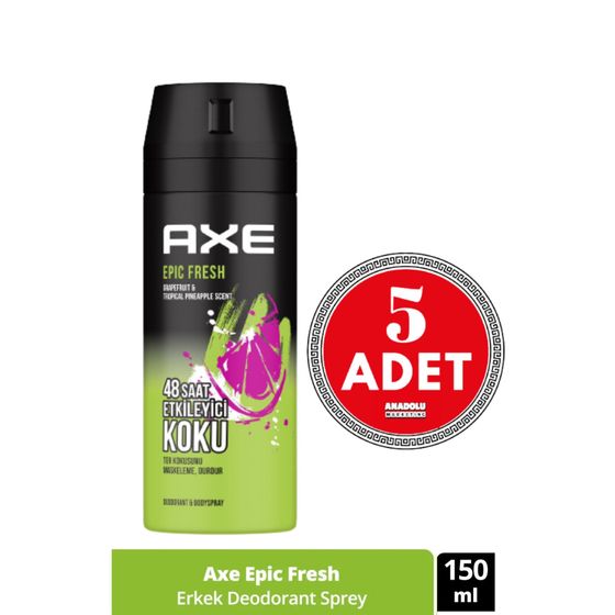 Axe Epic Fresh 5x150 ml Erkek Deodorant Fiyatları