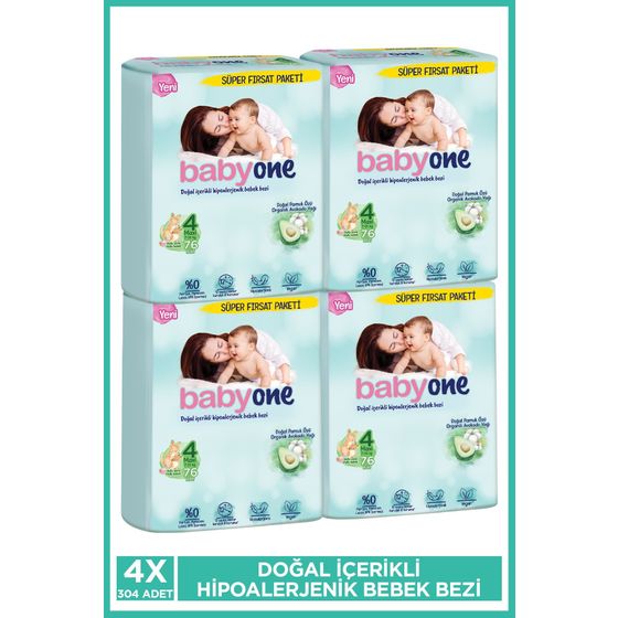 Babyone No:4 Maxi 304 Adet Bebek Bezi Fiyatları