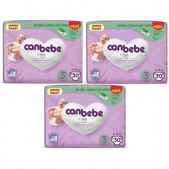 Canbebe No:3 Midi 90 Adet Bebek Bezi Fiyatları