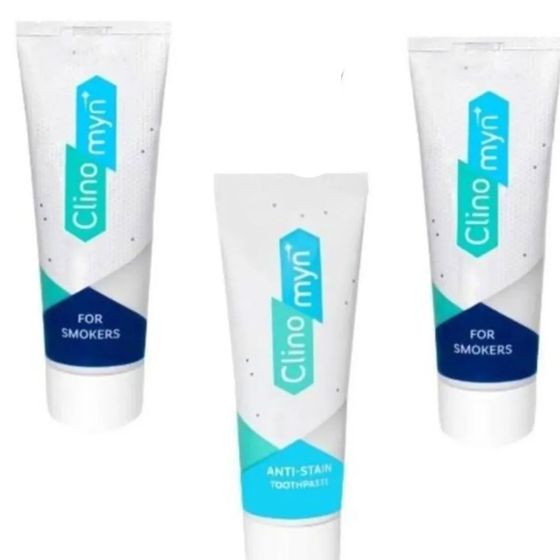 Clinomyn 2x75 ml Smokers + 75 ml Temizle Parlat Diş Beyazlatan ve ...