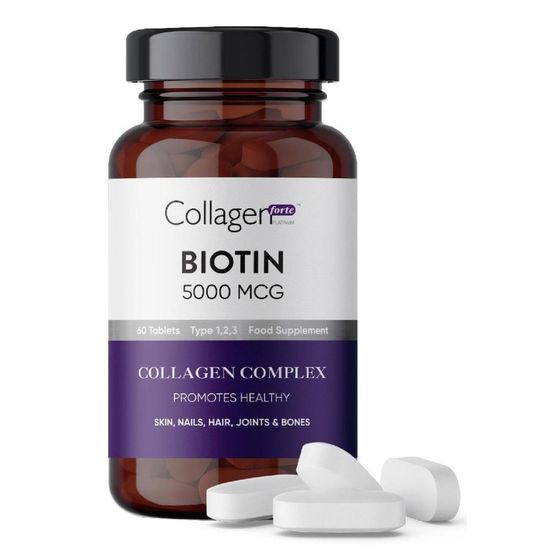 Collagen Forte Biotin 5000 mcg Collagen Complex 60 Tablet Fiyatları