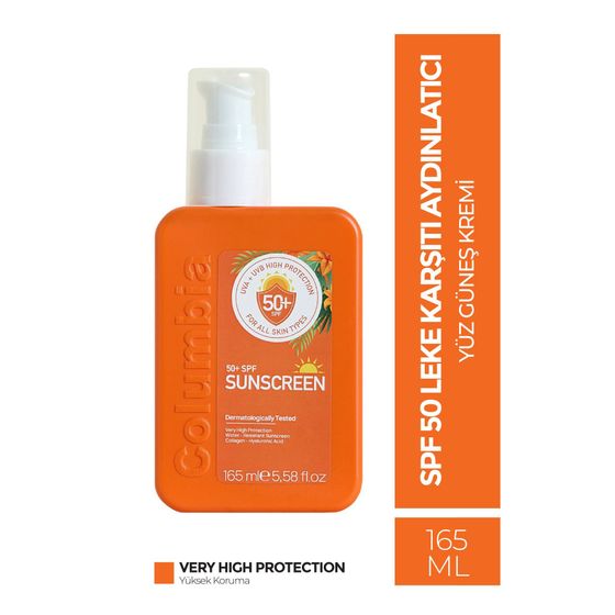 Columbia Leke Karşıtı Aydınlatıcı Etkili SPF50 165 ML Yüksek Koruyucu ...
