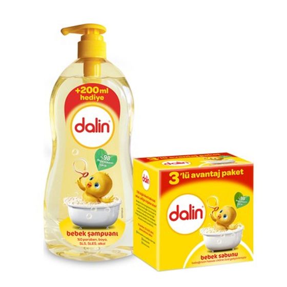 Dalin 900 ml Şampuan + Dalin 3'lü Kalıp Sabun Fiyatları