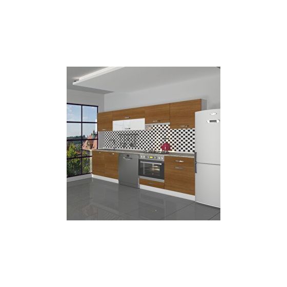 Decoraktiv Elite 280 Y MDF Naturel Ceviz Hazır Mutfak Dolabı Fiyatları