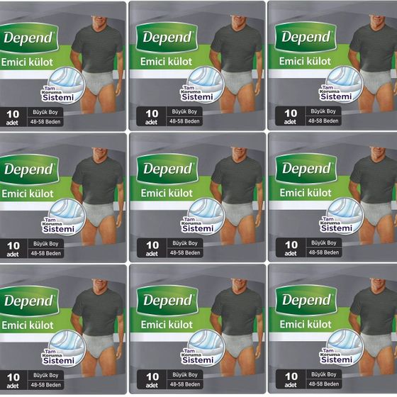 Depend Large 9x10 Adet Emici Külot Erkek Hasta Bezi Fiyatları