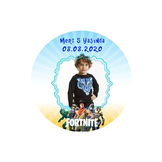Digital Magnet Fortnite Temalı Resimli Daire Plastik Buzdolabı Magnet ...