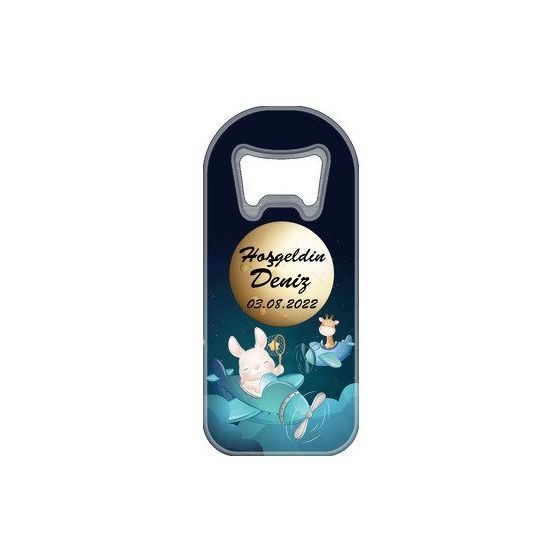 Digital Magnet Pilot Tavşan ile Zürafa Gece Uçuşunda Temalı Uzun Magnet ...