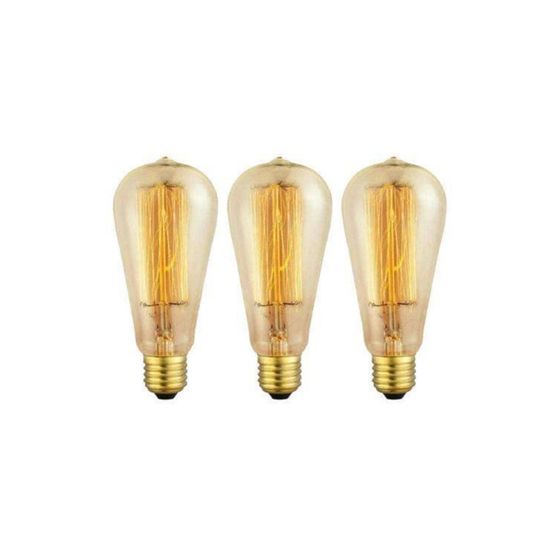 Edison ST64 40 Watt Flamanlı Rustik 3 Adet Ampul Fiyatları