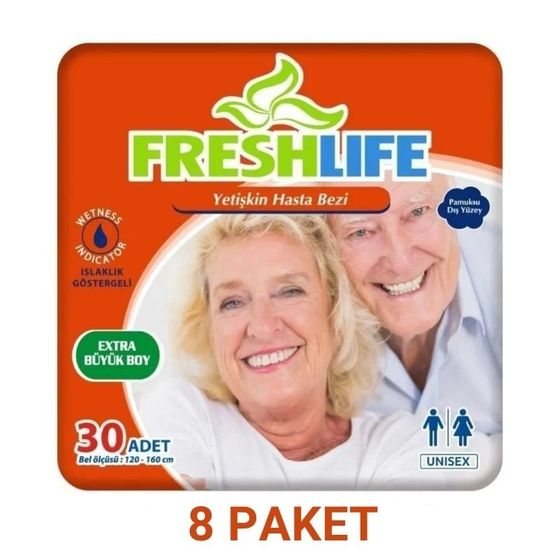 Freshlife XL 8x30'lu Belbantlı Yetişkin Hasta Bezi Fiyatları