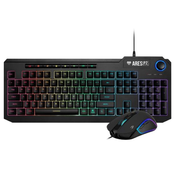 Gamdias ARES-P2 Lite USB İngilizce RGB Gaming Kablolu Klavye ve Mouse ...