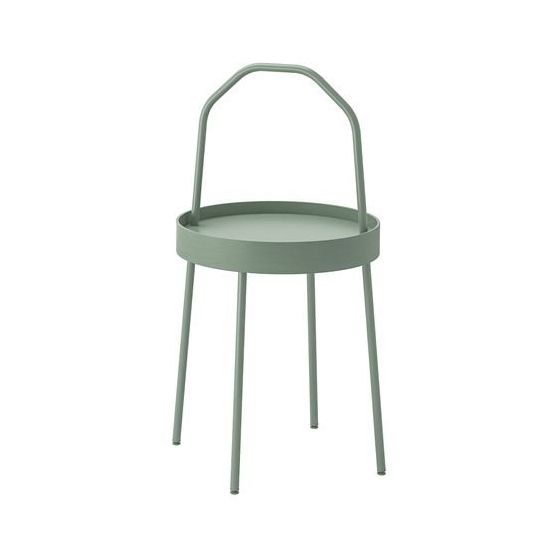 IKEA Burvik 38 cm Açık Gri Yeşil Yan Sehpa Fiyatları