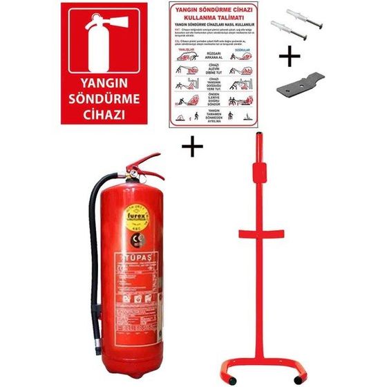 KKD AVM Standart 6 kg Tüpaş Yangın Tüpü Yangın Tüpü Kullanım Talimatı ...