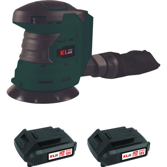 Kl Pro KLEZ18-20 18 V 2.0 Ah 125 mm Çift Akülü Şarjlı Eksantrik Zımpara ...