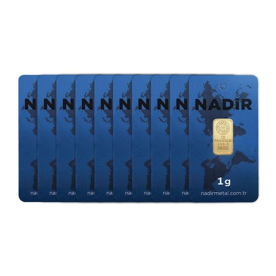 Nadir Gold 1 gr 24 Ayar 10 Adet Dikdörtgen Gram Altın Fiyatları