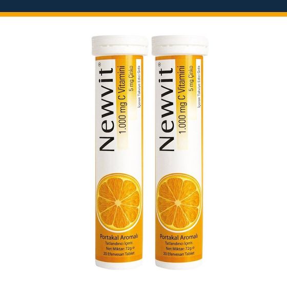 Newvit C Vitamini 1000 mg 20 Efervesan Tablet Fiyatları