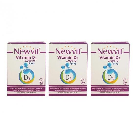 Newvit Vitamin D3 1000 IU 30 ml Sprey Fiyatları