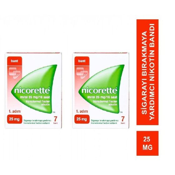 Nicorette 1.Adım 25 mg 2 li Paket Nikotin Bandı Fiyatları