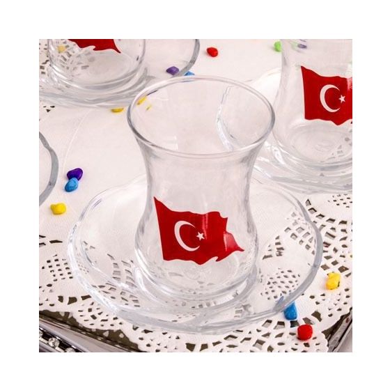 Paşabahçe 42021 6'lı Türk Bayrağı Çay Bardağı Fiyatları