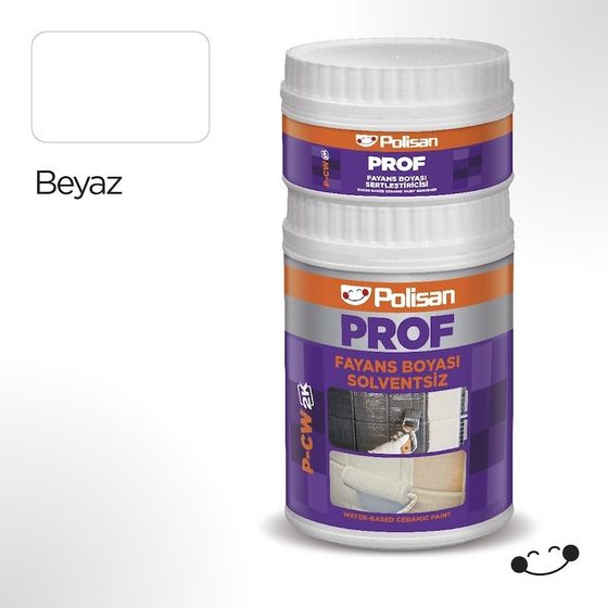 Polisan Prof 1 kg Beyaz Solventsiz Seramik Fayans Boyası Fiyatları