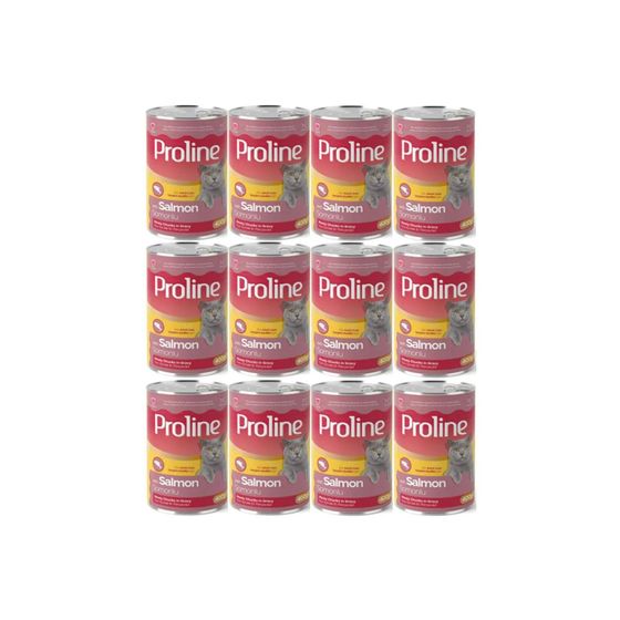 Proline 12x400 gr Sos İçinde Somonlu Yetişkin Kedi Konservesi Fiyatları