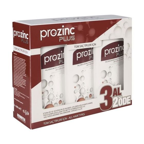 Prozinc Plus 3x300 ml Saç Dökülmesine Karşı Etkili Şampuan Fiyatları