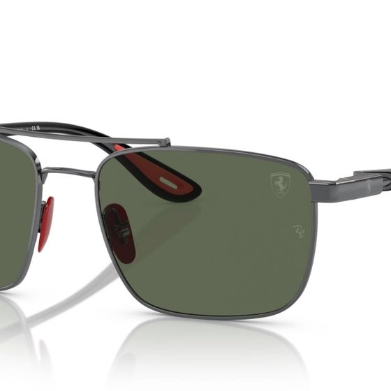 Ray-Ban RB3715M Scuderia Ferrari Koleksiyonu Kare Kadın Güneş Gözlüğü ...