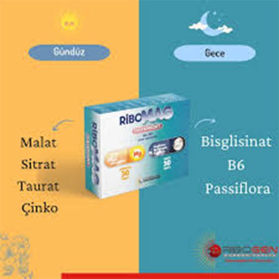 Ribomag Day & Night Magnezyum 30 + 30 Tablet Fiyatları