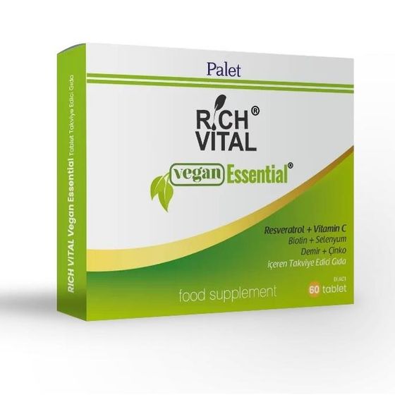 Rich Vital Vegan Essential 60 Tablet Fiyatları