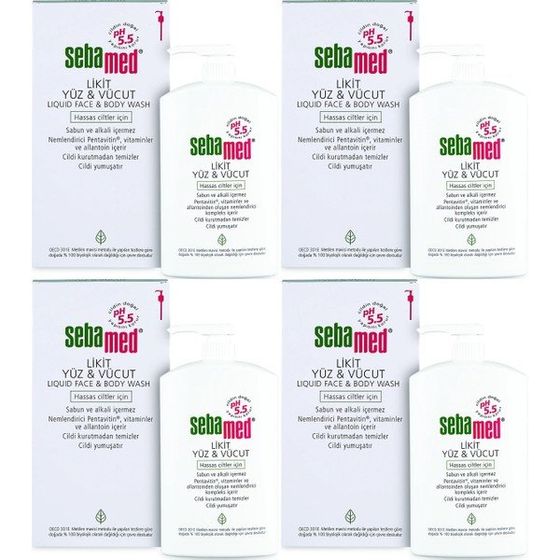 Sebamed 4x1000 ml Yüz ve Vücut Temizleyici Likit Fiyatları