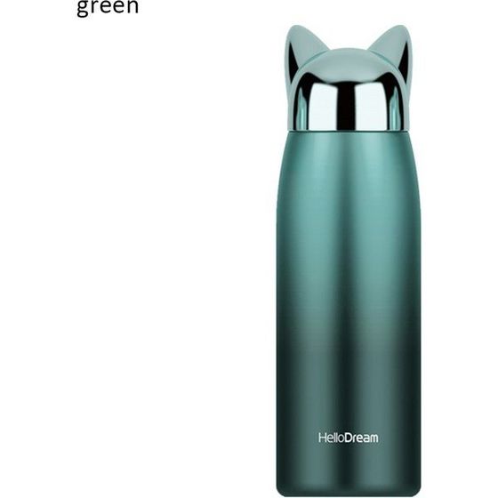 Shun 300 ml Termos Paslanmaz Çelik Sevimli Kedi Kulakları Taşınabilir ...