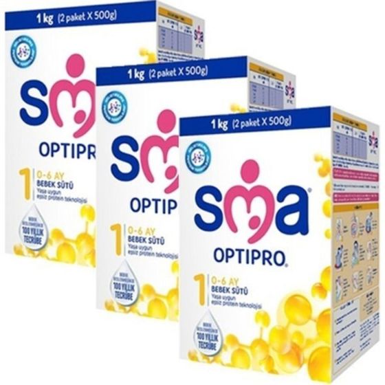 SMA Optipro 1 3x1000 gr Bebek Sütü Fiyatları