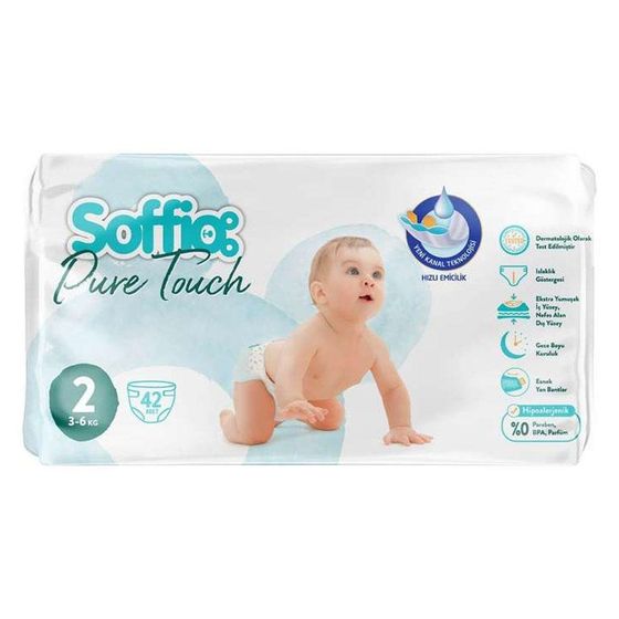 Soffio Pure Touch No:2 Mini 42 Adet Bebek Bezi Fiyatları