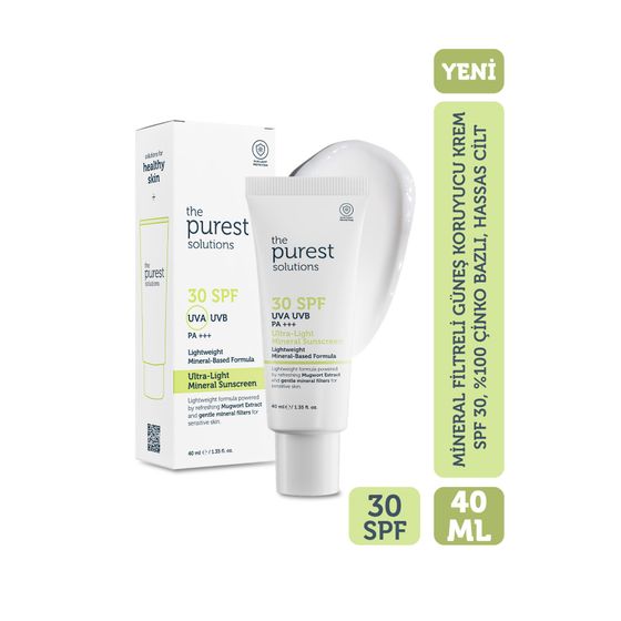 The Purest Solutions Mineral Filtreli SPF 30 40 ml Güneş Koruyucu Krem ...