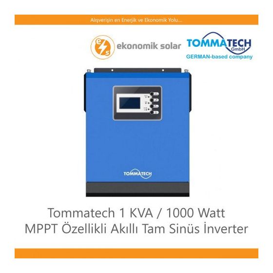 Tommatech 3 KVA 3000 W Mppt Özellikli Akıllı Tam Sinüs İnverter Fiyatları