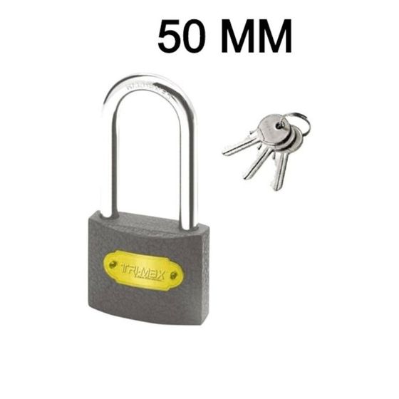 Trimax 50 mm Gri Uzun Asma Kilit Fiyatları