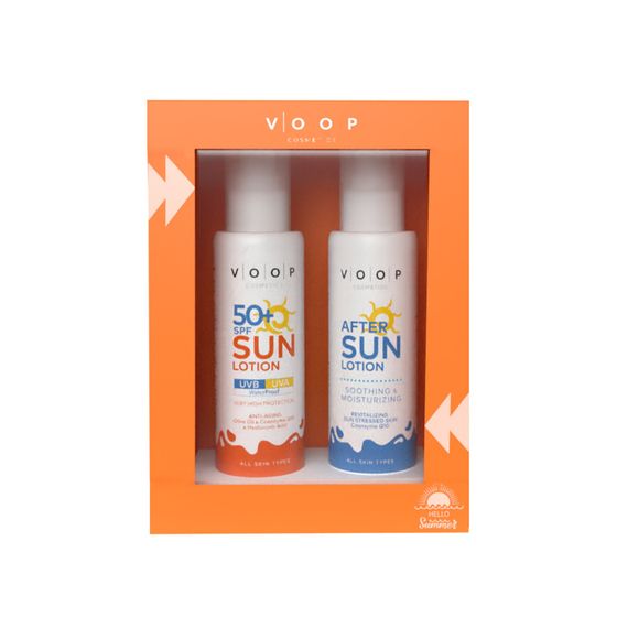 Voop Spf 50 150 ml ve Yüz Güneş Kremi + 150 ml ile Etkili Bakım Seti ...