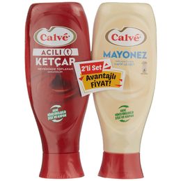 Calve Acılı Ketçap 600 gr + Light Mayonez 540 gr 4 Adet Sos Fiyatları