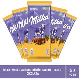 Milka 90 gr Whole Almond Bütün Bademli Tablet Çikolata Fiyatları